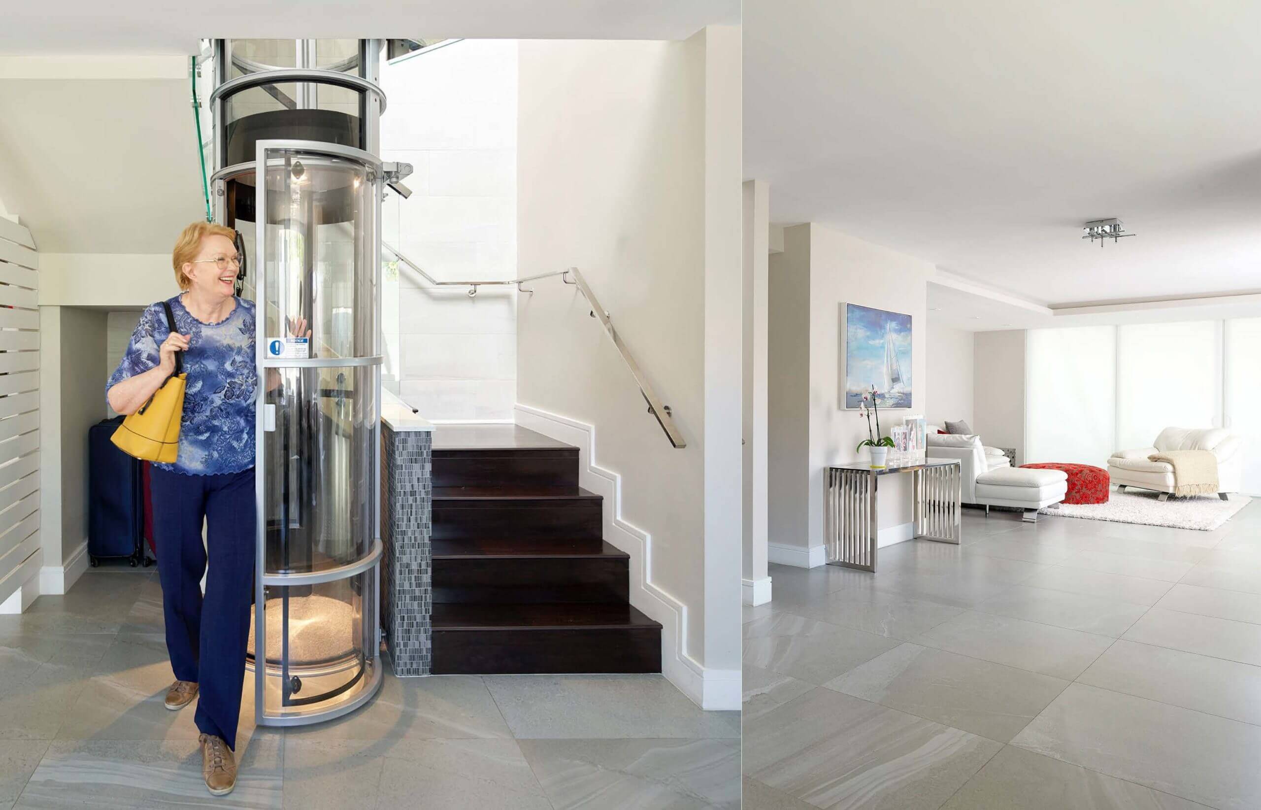 Modern House Elevators Savaria Vuelift | Luxury Home Elevators